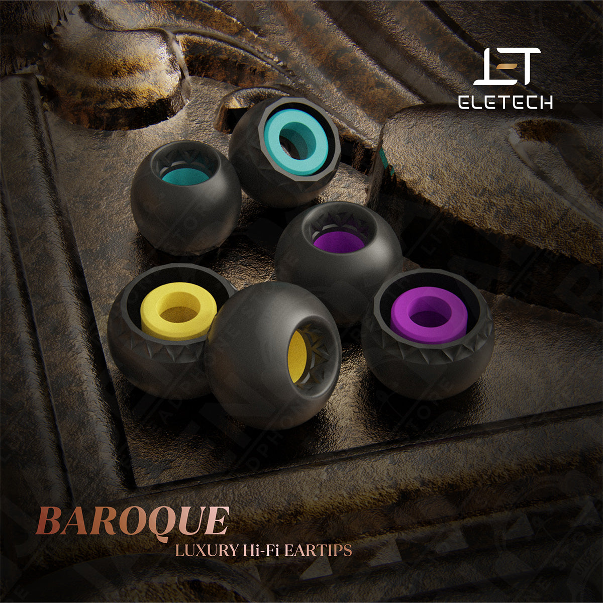 Eletech Baroque Luxury Hi-FI Eartips - Jaben Online